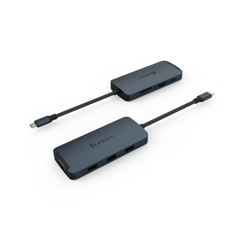 Adam Elements Casa Hub A08 - 8 Port Usb-C Hub - Midnight Grey | Emia Distribution