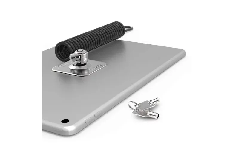Maclocks Universal Tab Lock With Coiled Cable - Black | Emia Distribution