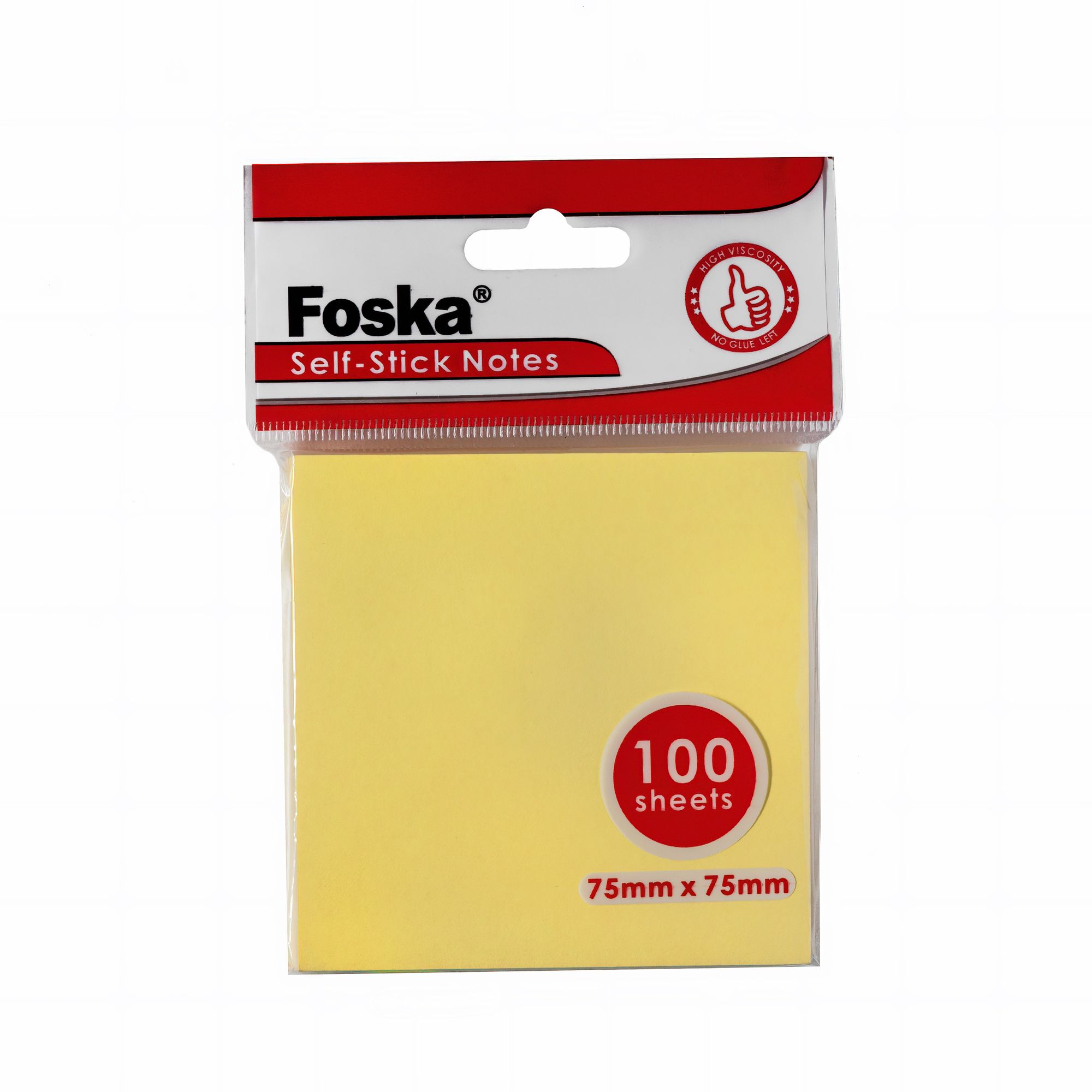 FOSKA Sticky Notes Pastel Yellow (76X76mm) | Formax