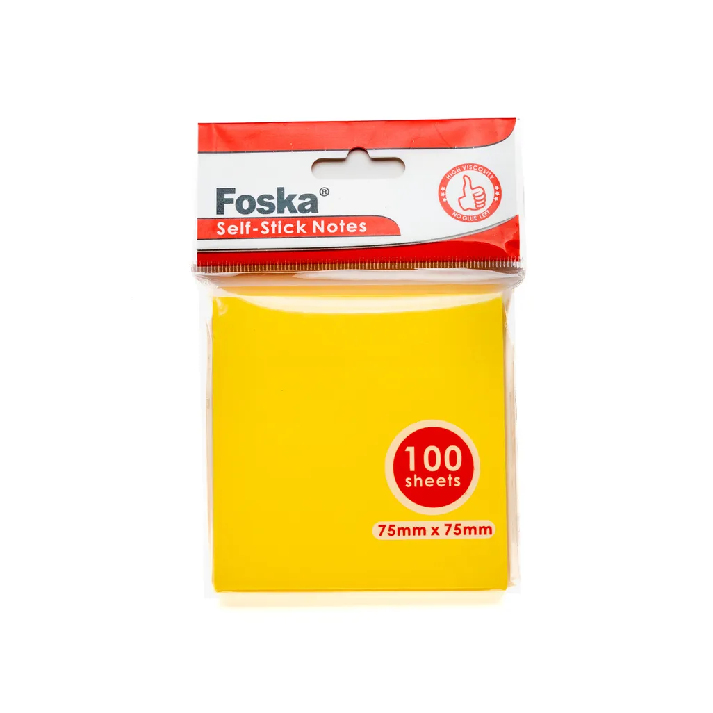 foska sticky notes neon orange (75x75mm) | Formax