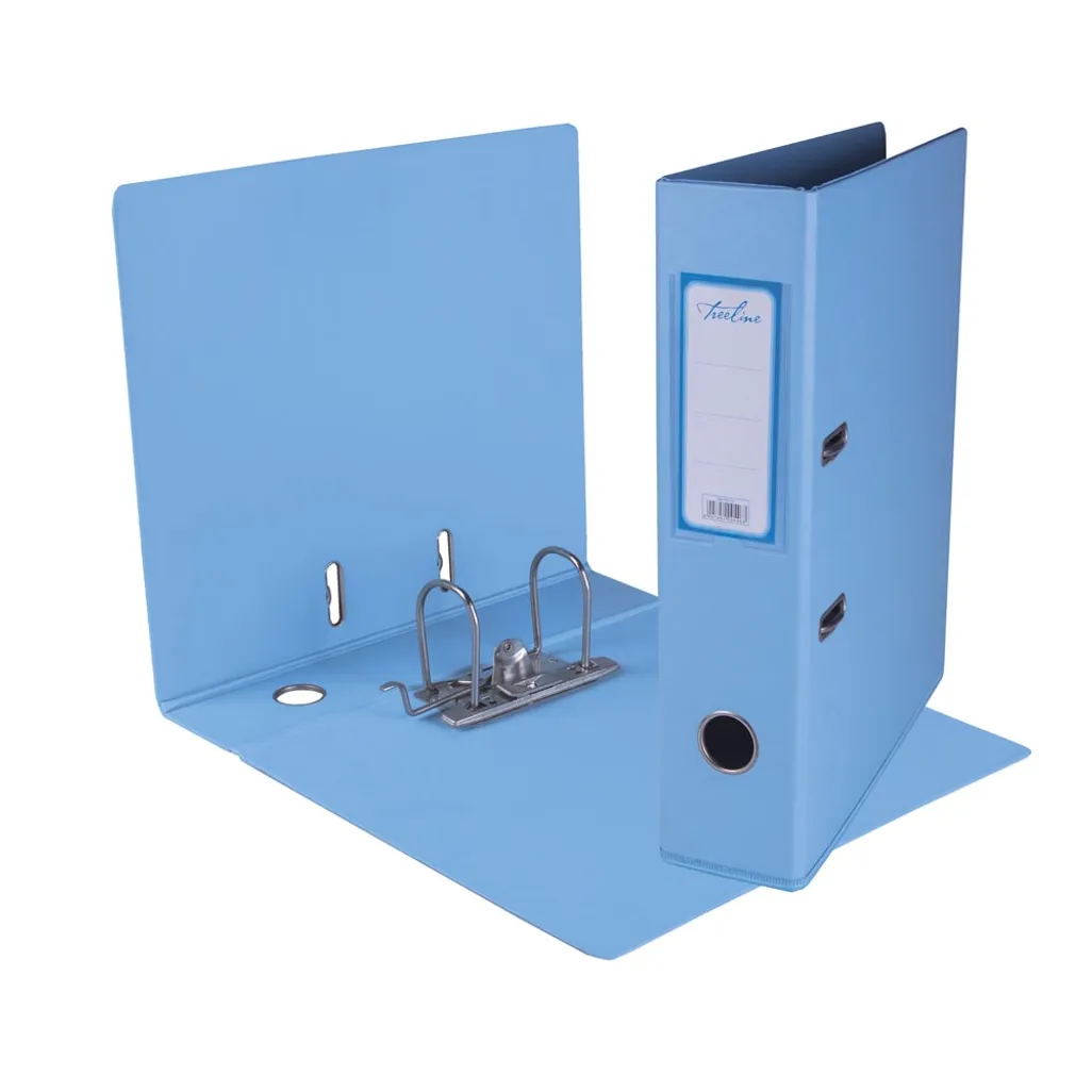 treeline lever arch file pvc 70mm sky blue | Formax