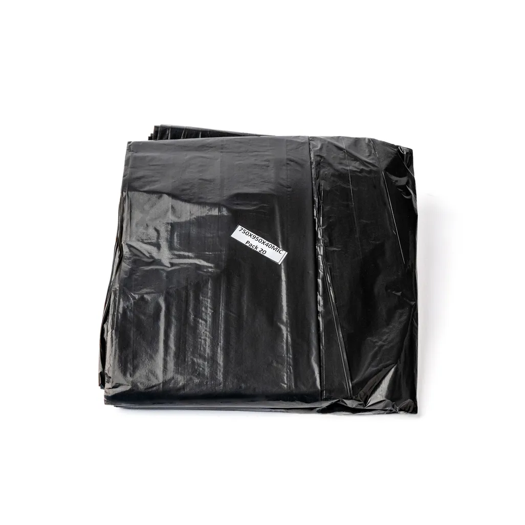 refuse bags black 40mic pack 100 | Formax
