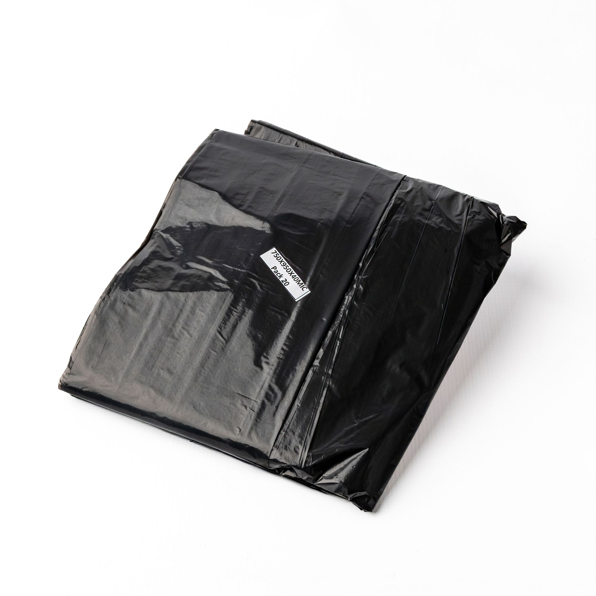 refuse bags black 40mic pack 100 | Formax