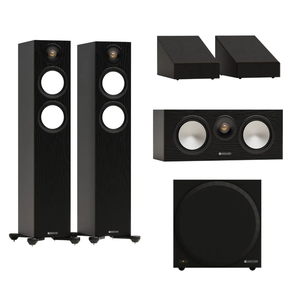 Monitor Audio Bronze 300 5.1 System (Black) | Homemation