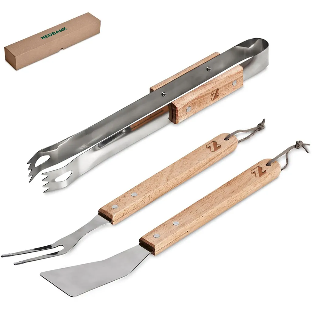 Altitude Palma Bamboo 3-Piece Braai Set | NedbankShop