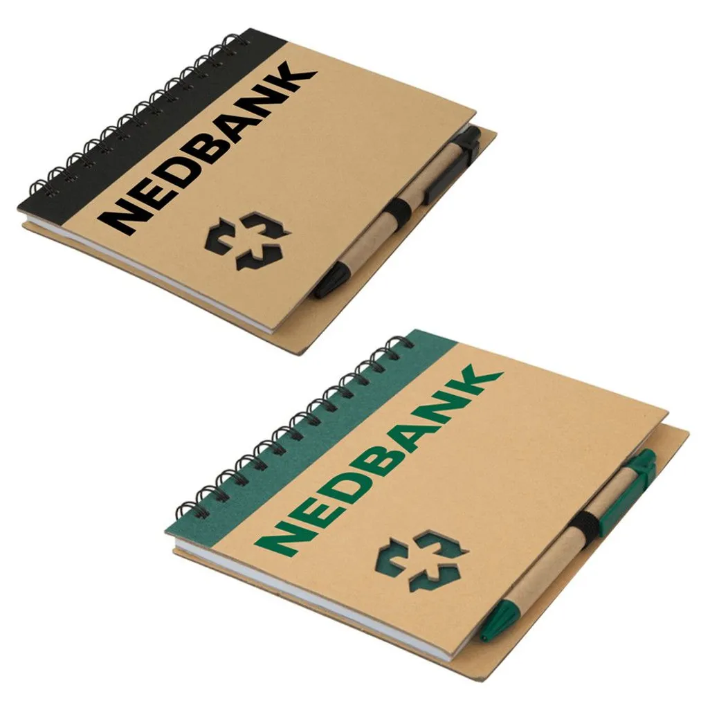 Thick Recycle Notebook And Pen | NedbankShop