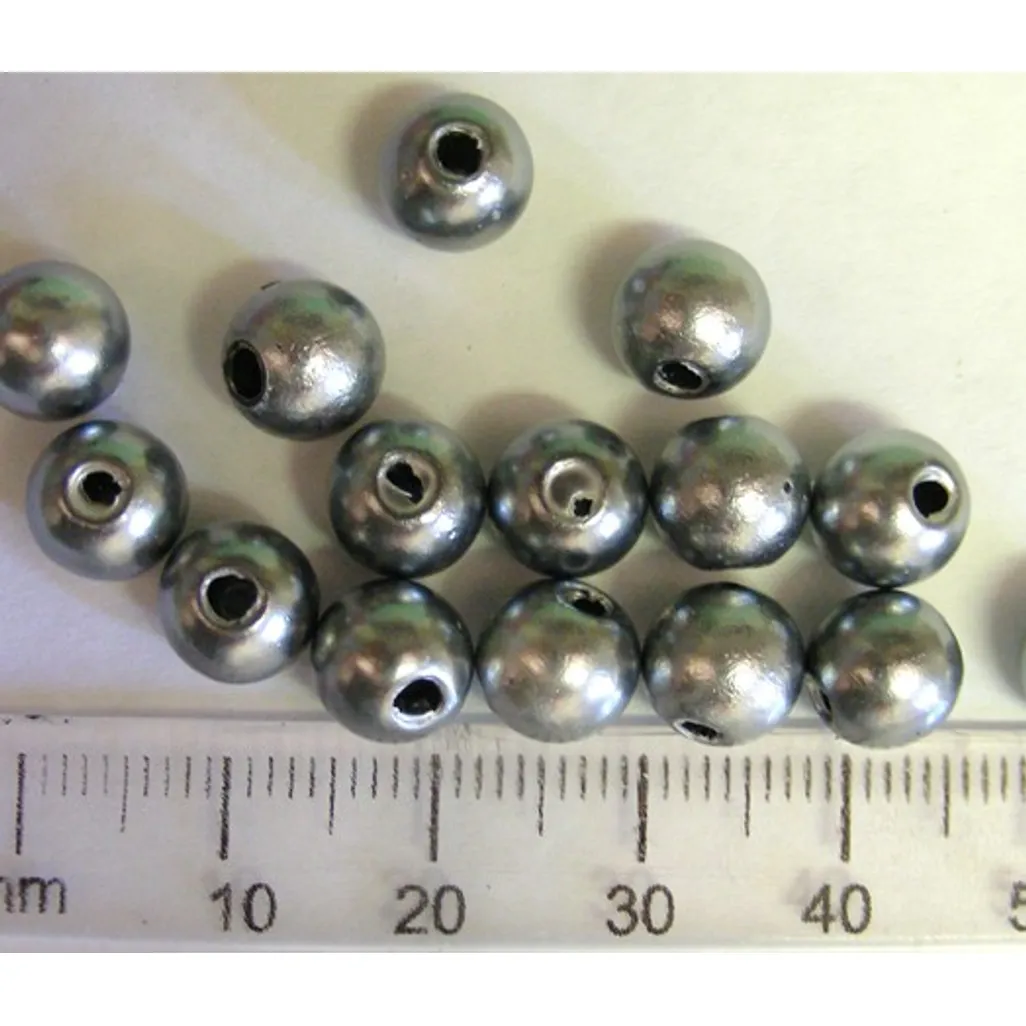 beads acrylic pearls 8mm silver | ABM Office National