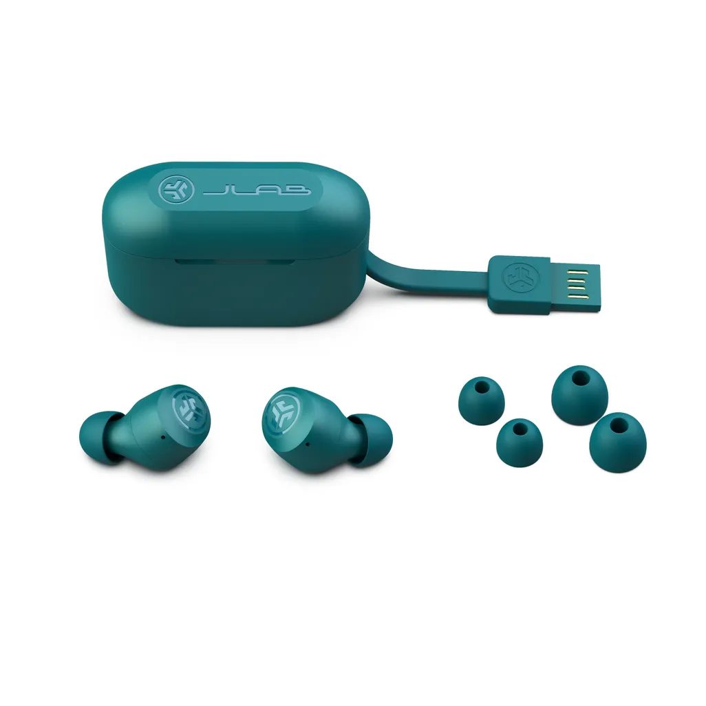 jlab go air pop true wireless earbuds teal | Planetworld