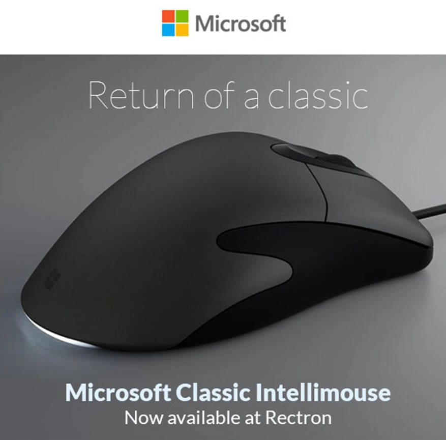 Introducing Microsoft Classic Intellimouse | Rectron Corporate