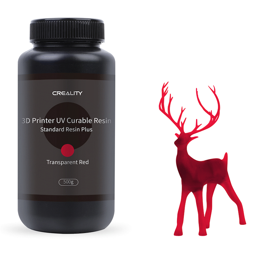 Creality LCD Resin 500g Transparent Red | SMD Technologies