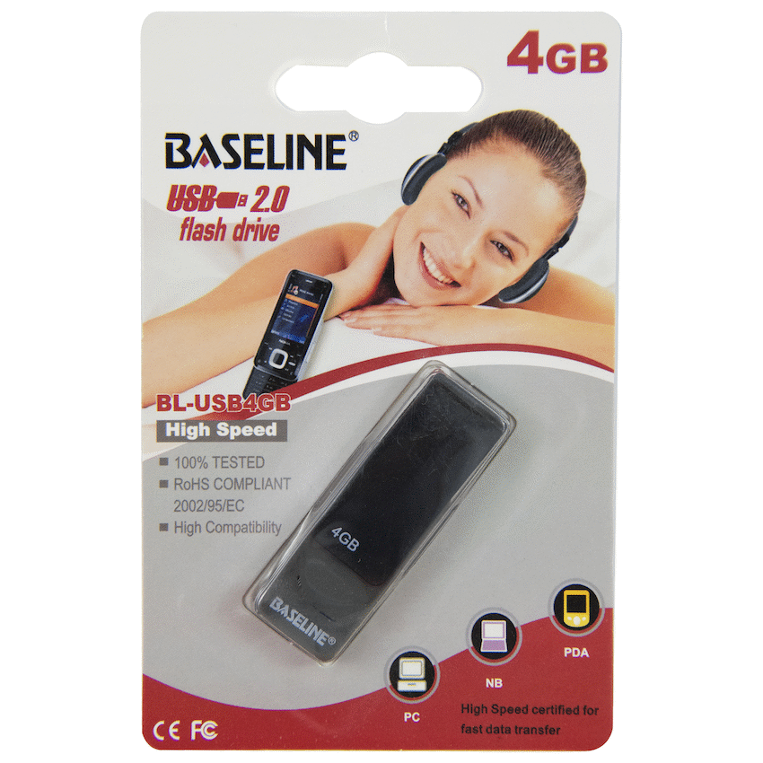 Baseline USB 4GB Flash Drive | SMD Technologies