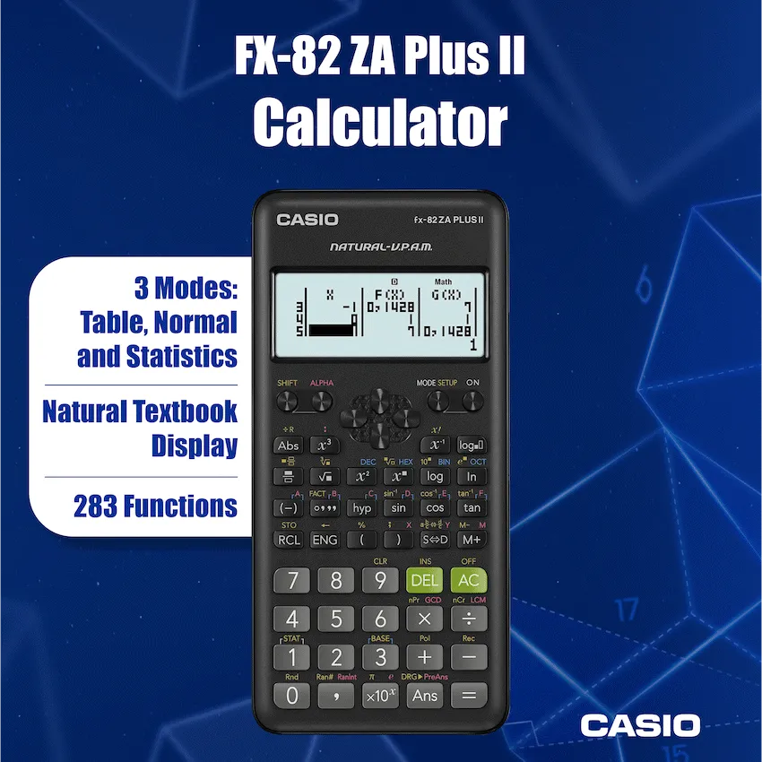 Casio FX-82 ZA Plus II Calculator | SMD Technologies