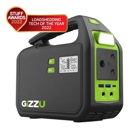 GIZZU 155WH PORTABLE POWER STATION 1 X 3 PRONG SA PLUG POINT+GIZZU 30W ...
