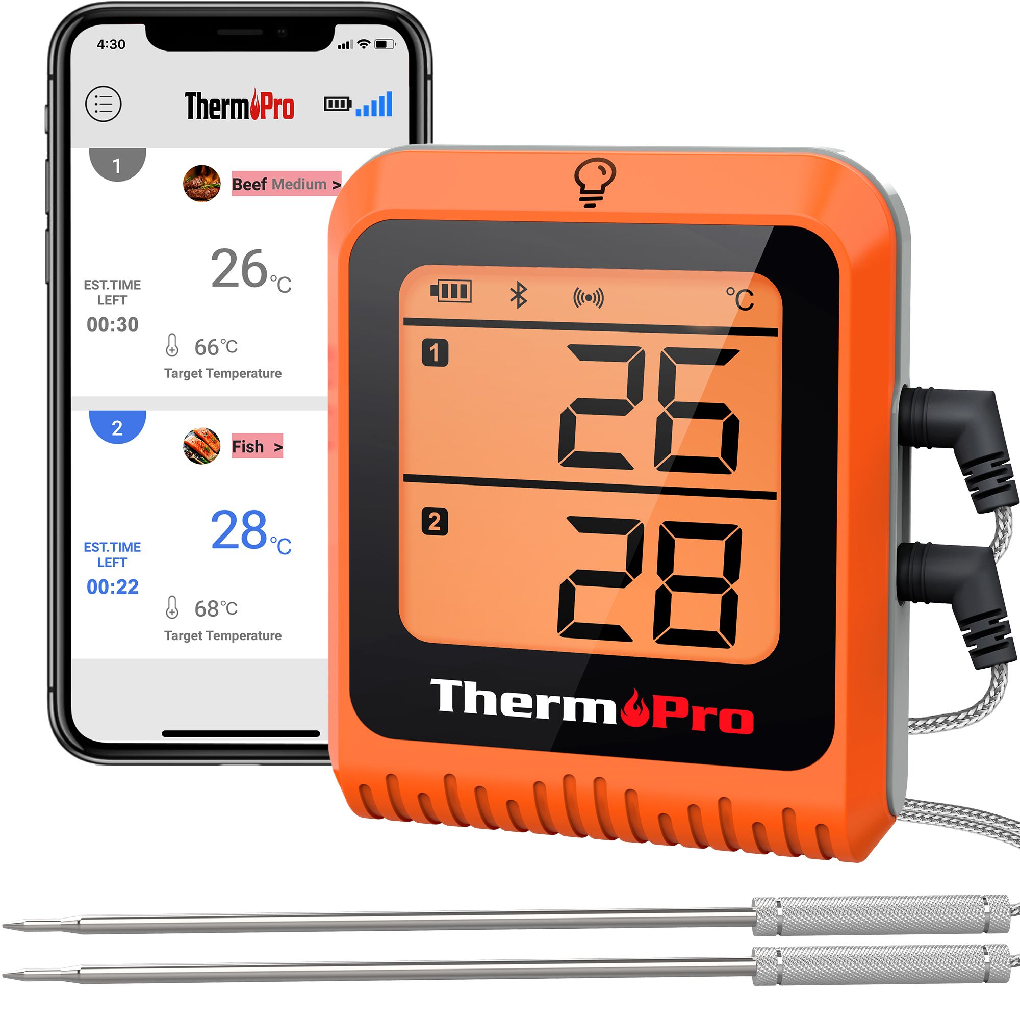 ThermoPro TP920 Smart Bluetooth Dual-Probe Thermometer | Thermopro Shop