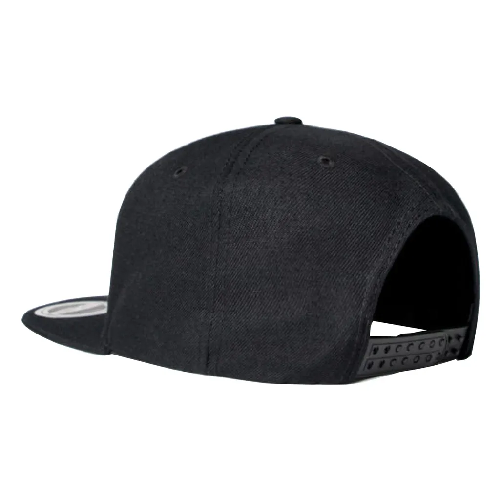 Traeger Flat Peak Leather Patch Cap Black | Traeger