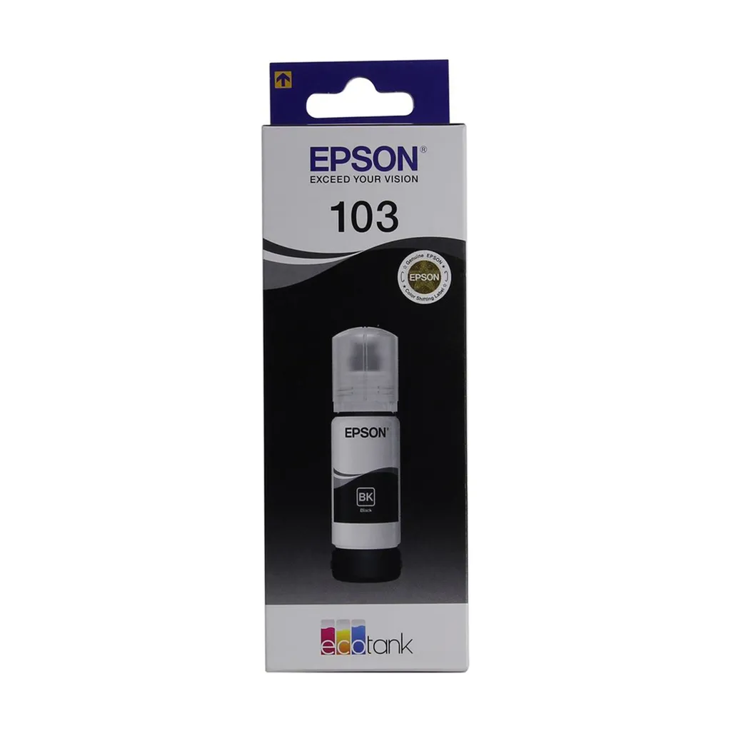 Epson 103 EcoTank Ink Bottle - Black Ink for Printer Refill - 65ml ...