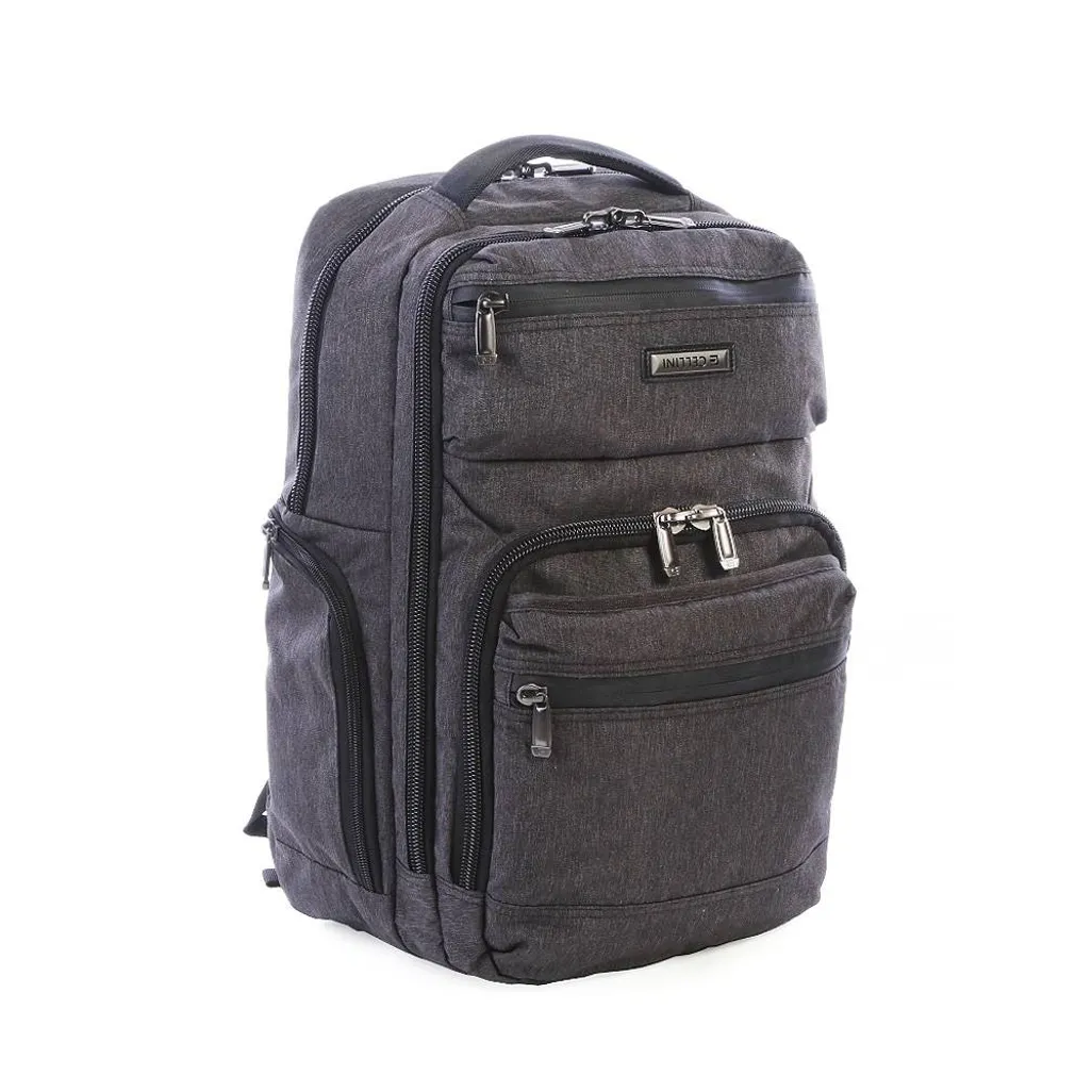 Cellini Sidekick Plus Large Multi Pocket Business Backpack Shadow ...