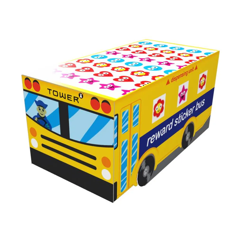 Tower School Bus Chart Stickers 3150 Labels | Waltons