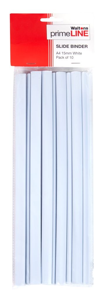Waltons Primeline Slide Binder A4 15mm (Pack 10) | Waltons