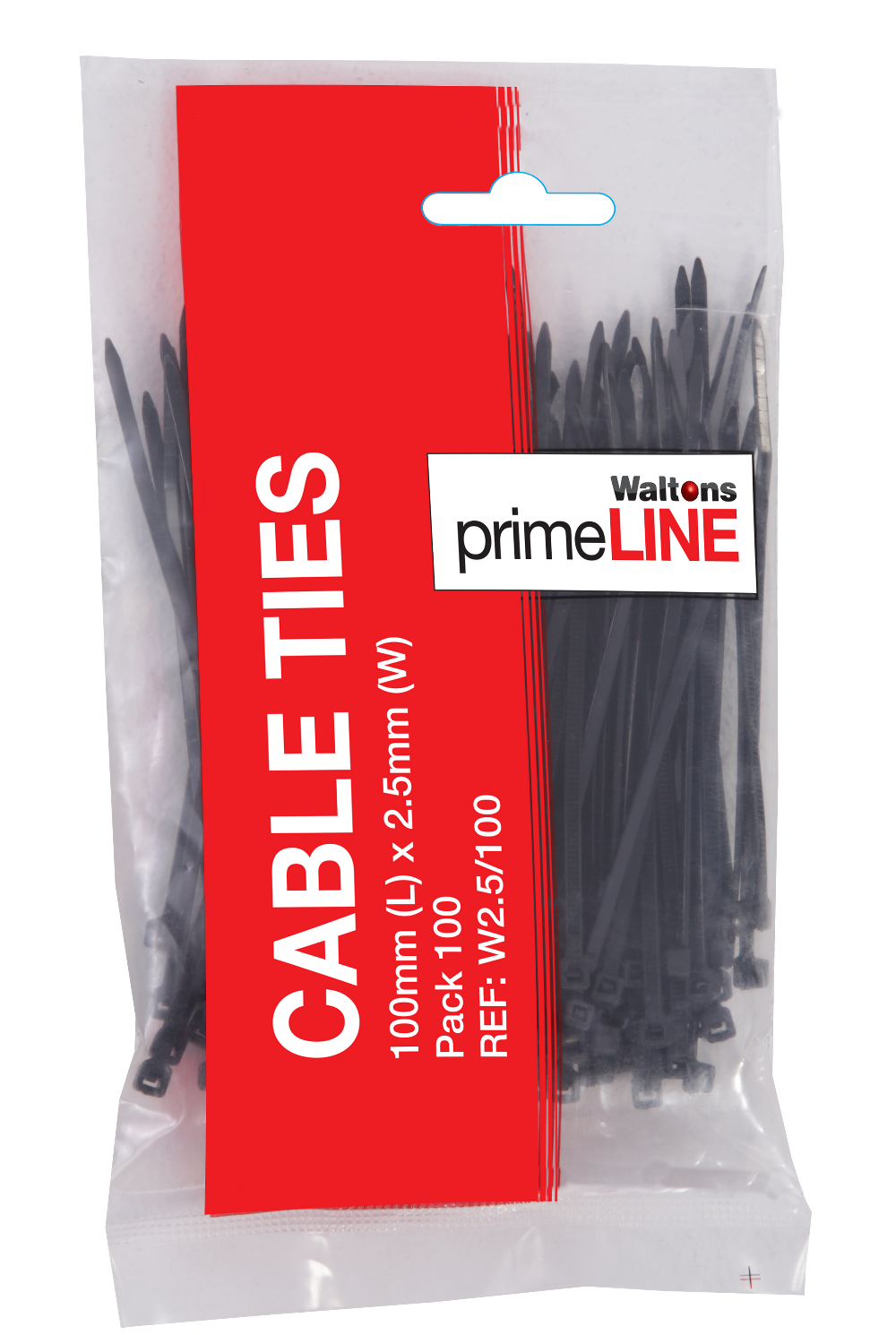 Waltons Primeline Cable Ties 100mm(L)x2.5mm(W) W2.5/100 (Pac | Waltons