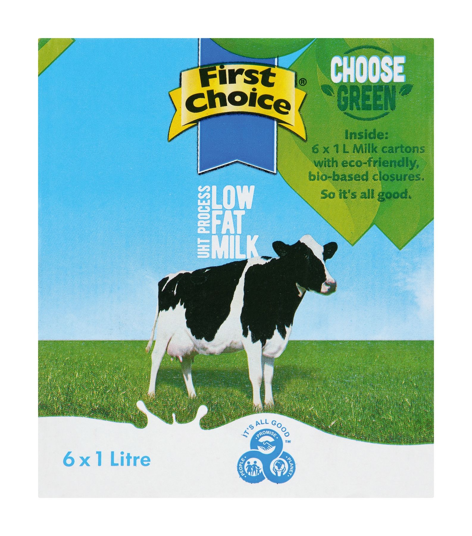 First Choice Low Fat Milk UHT (6 x 1 litre) | Waltons