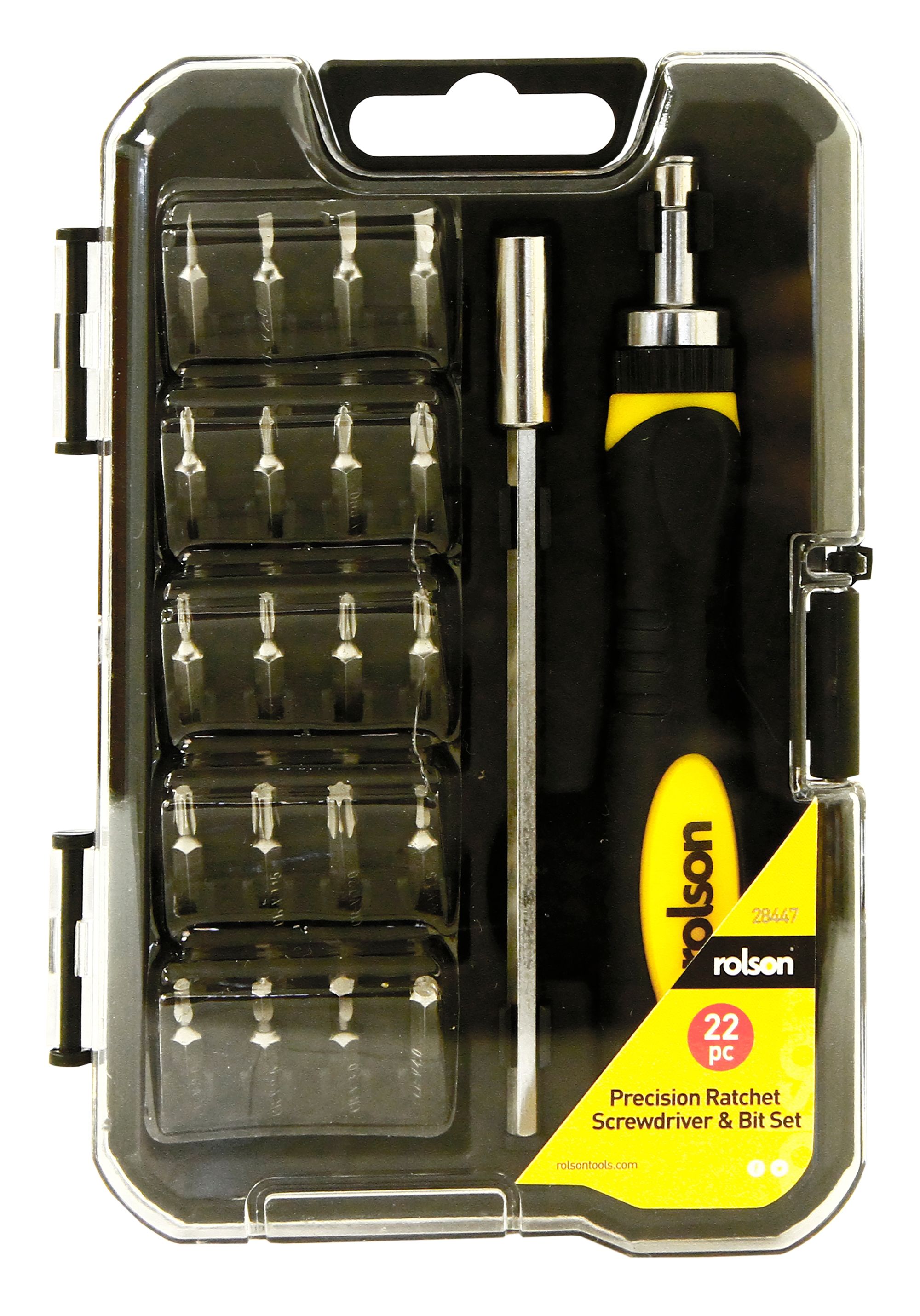 Rolson Precision Screwdriver & Bit Set 22 Piece R28447 | Waltons