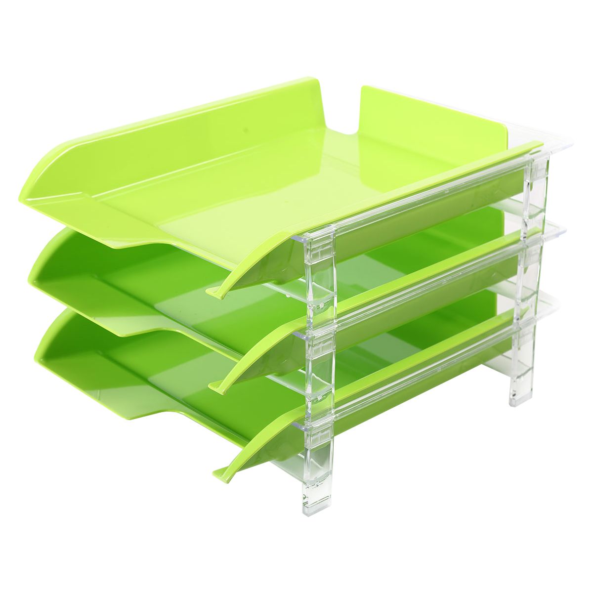Bantex vision plastic letter tray stackable set of 3 B9414 (Per 1 ...