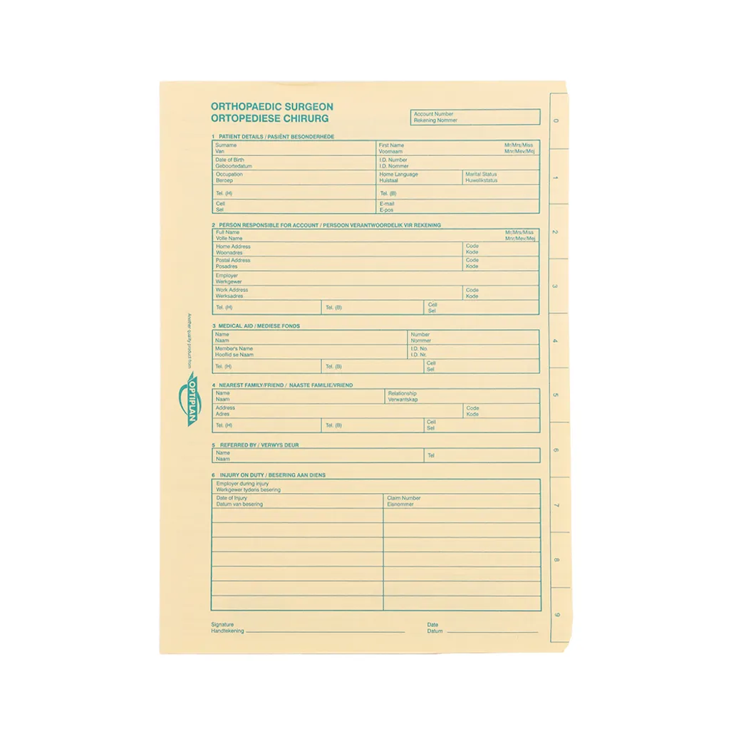 OPTIPLAN 720 Ortho Medical File A4 (Pack of 100) | Bidvest Waltons