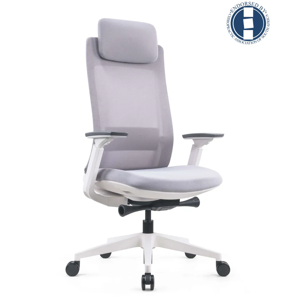 Bene Highback Operators Chair With Headrest White | Waltons