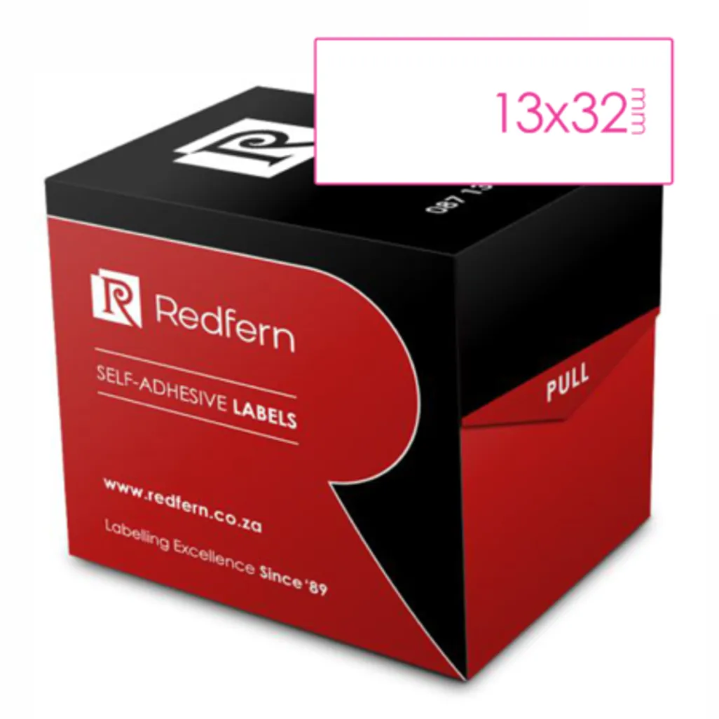 White Self Adhesive Labels 32mm x 13mm W304 | Waltons
