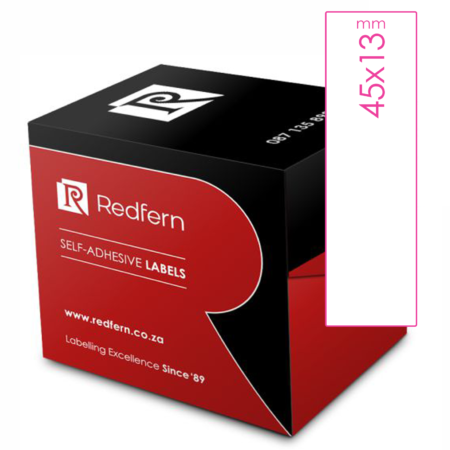 White Self Adhesive Labels 45mm x 13mm W315 | Waltons
