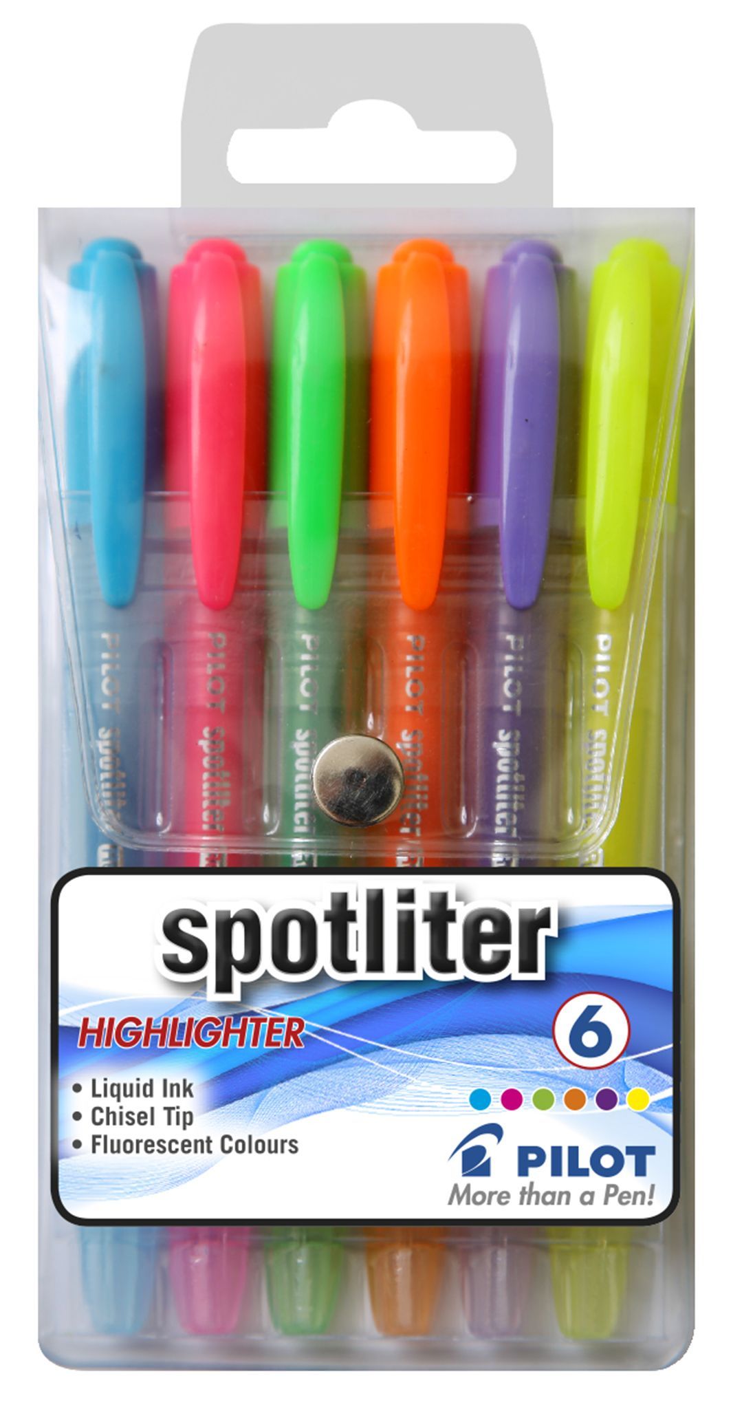 PILOT Highlighter Spotliter Set of 6 Assorted 4370600 SW-SLR | Waltons