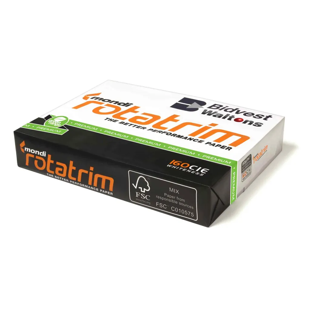 Mondi Rotatrim Bond Paper A4 80gsm 500 Sheet Pack Bidvest Waltons mondi-rotatrim-bond-paper-a4-80gsm-500-sheet-pack-bidvest-waltons
