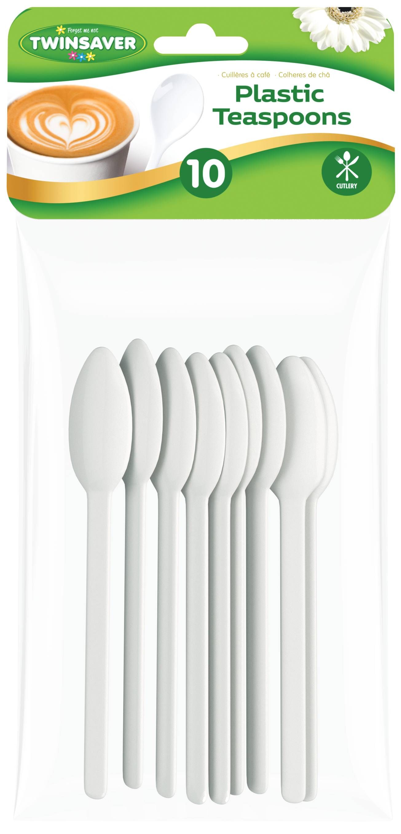 Twinsaver Plastic Teaspoons (Pack of 10) | Bidvest Waltons