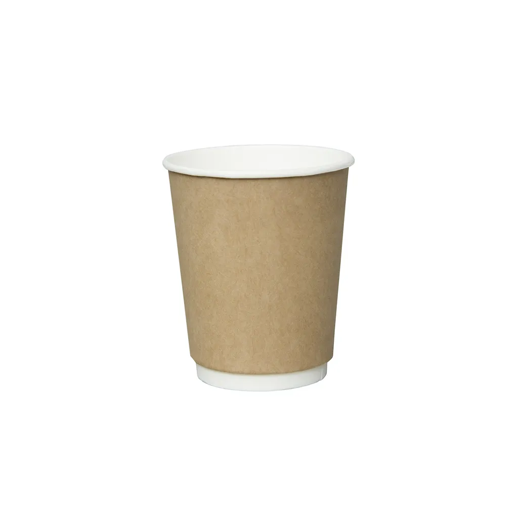 350ml Double Wall LDPE Recyclable Kraft Cup (Sleeve 25) | Waltons