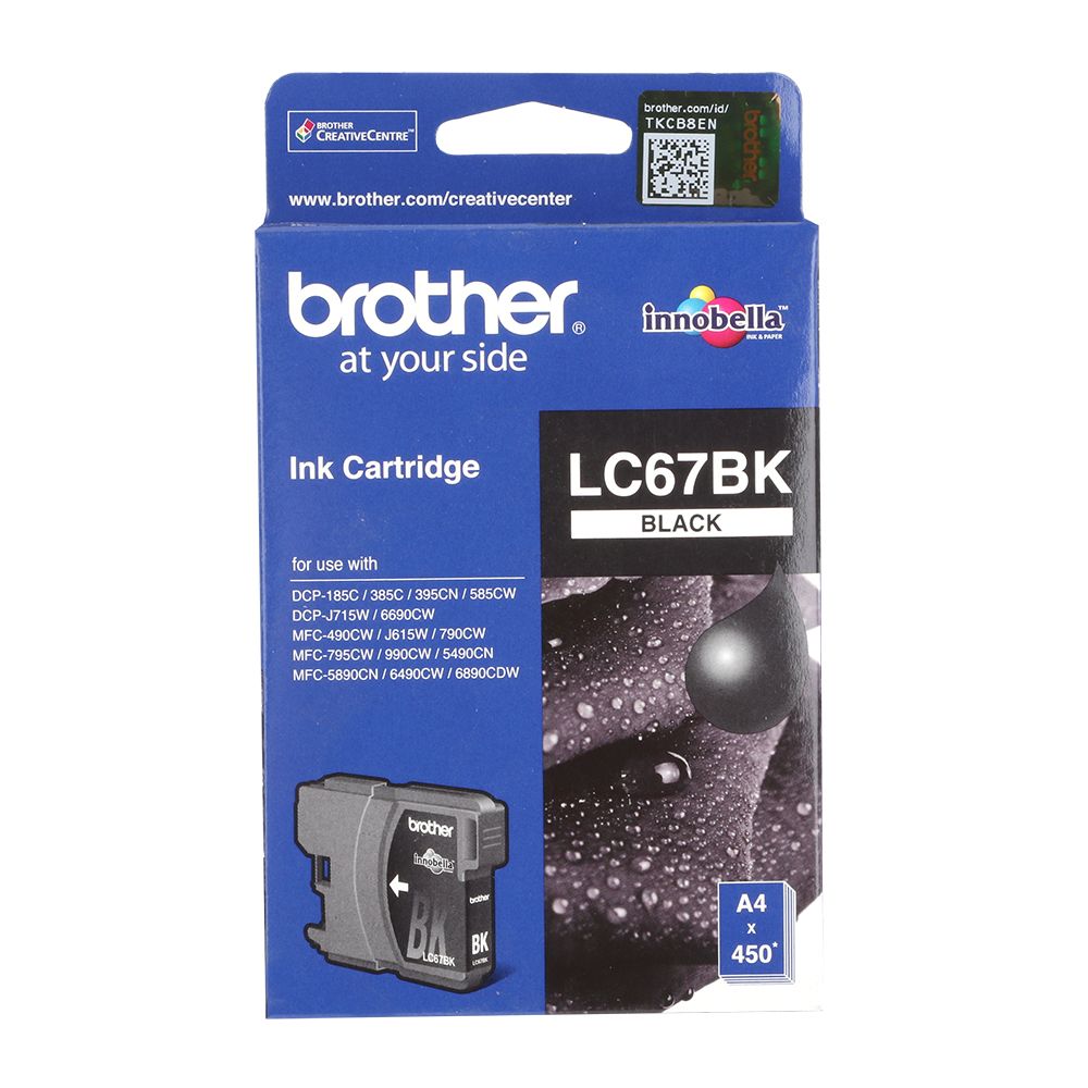 Brother ink original cartridge black LC 67 | Waltons