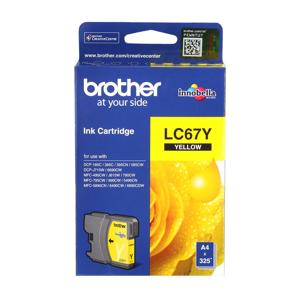Brother ink original cartridge yellow LC 67 | Waltons