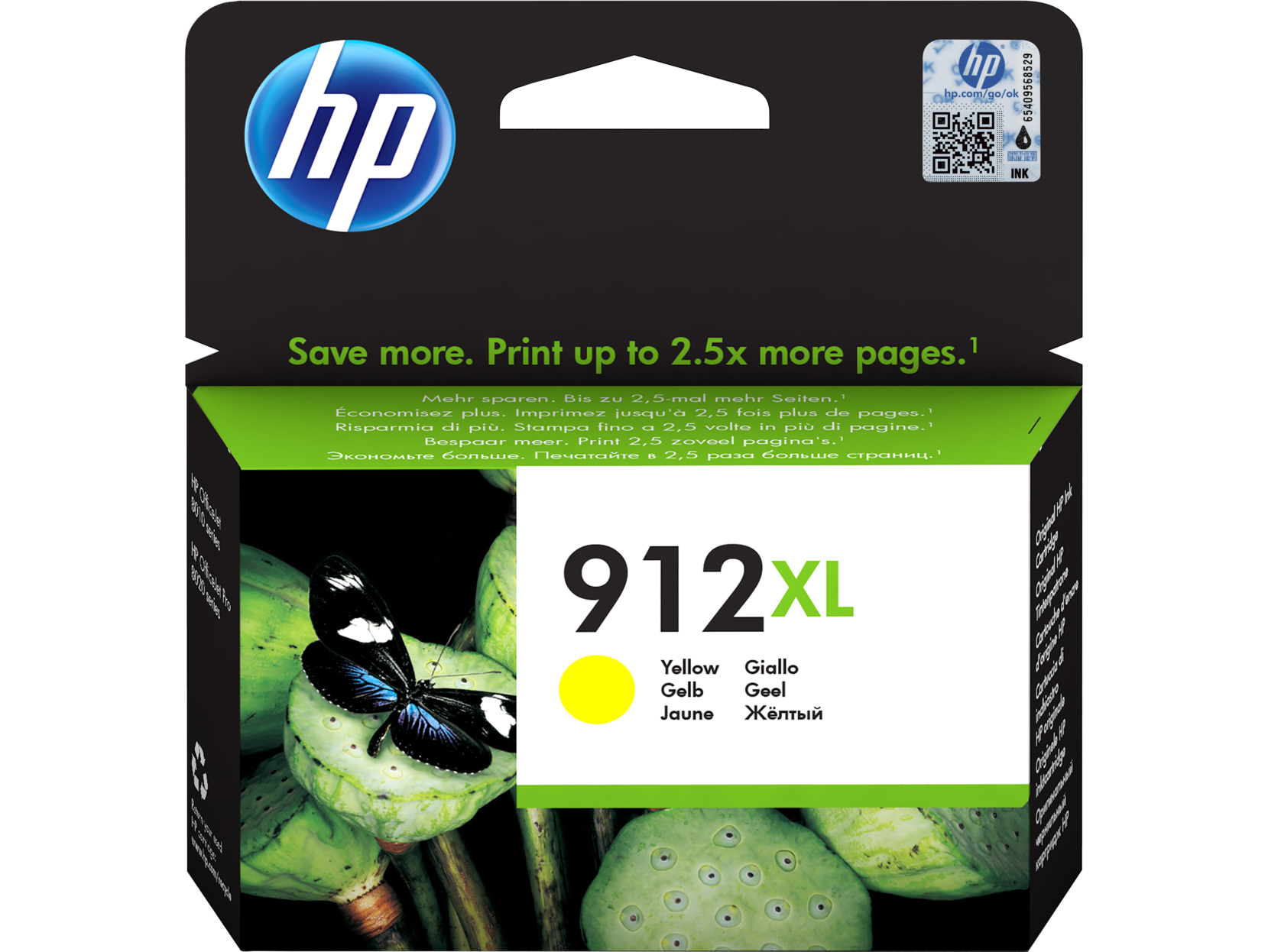 HP No 912Xl Ink High Yield Yellow H3Yl83Ae | Waltons