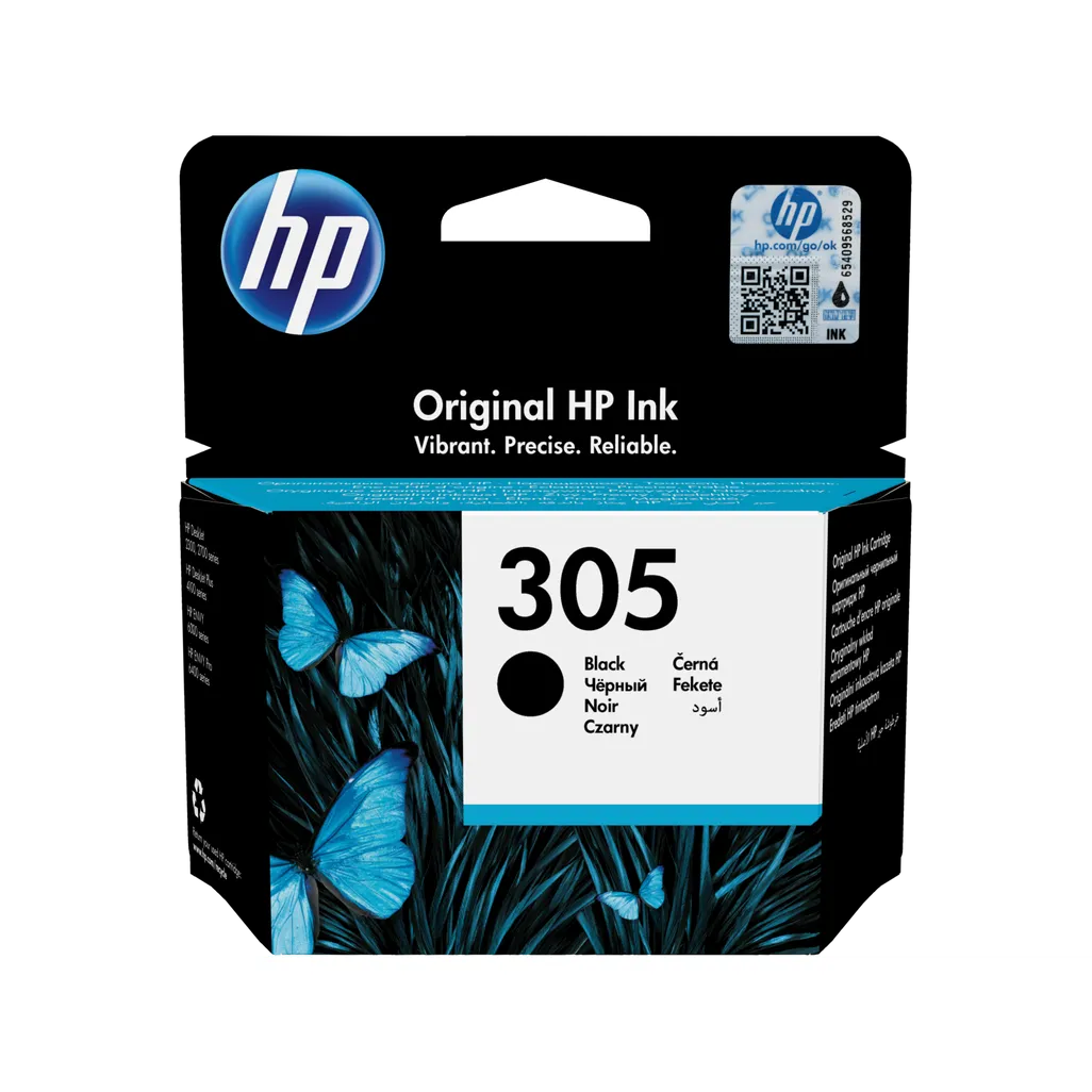 HP No 305 Black Original Ink for Deskjet H3YM61AE (Each) | Waltons