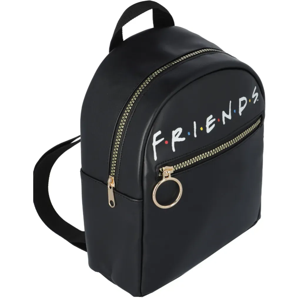 Friends Small Black Backpack | Waltons