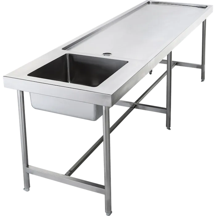 Post Mortem Table w/ Rinse Bowl | Kwikot
