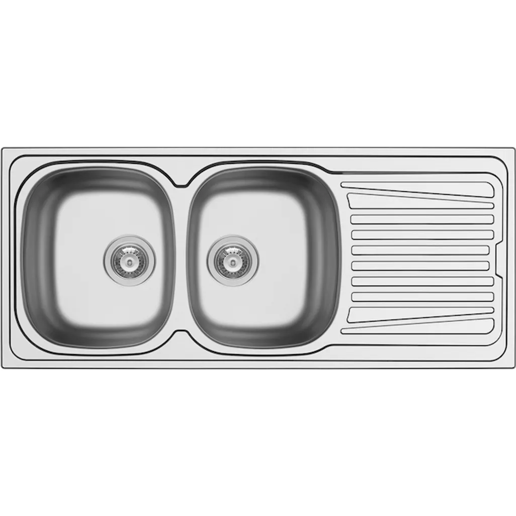 Sparta Series – Reversible Drop In Double End Bowl Sink | Kwikot