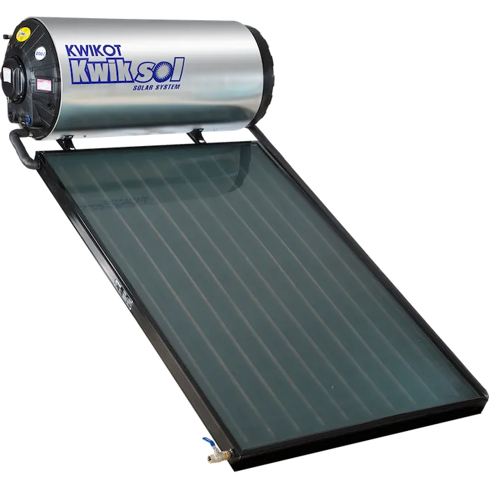Kwiksol Indirect System 200lt - Frost prone with Flat Plate Panel | Kwikot