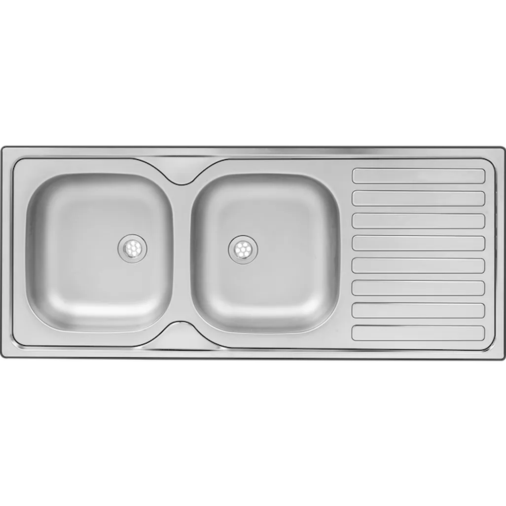 Caspar Series – Reversible Drop In Double End Bowl Sink | Kwikot