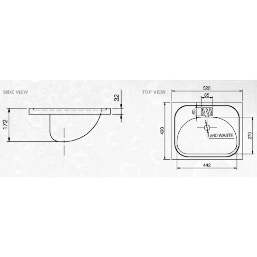 Single Wash Hand Basin | Kwikot