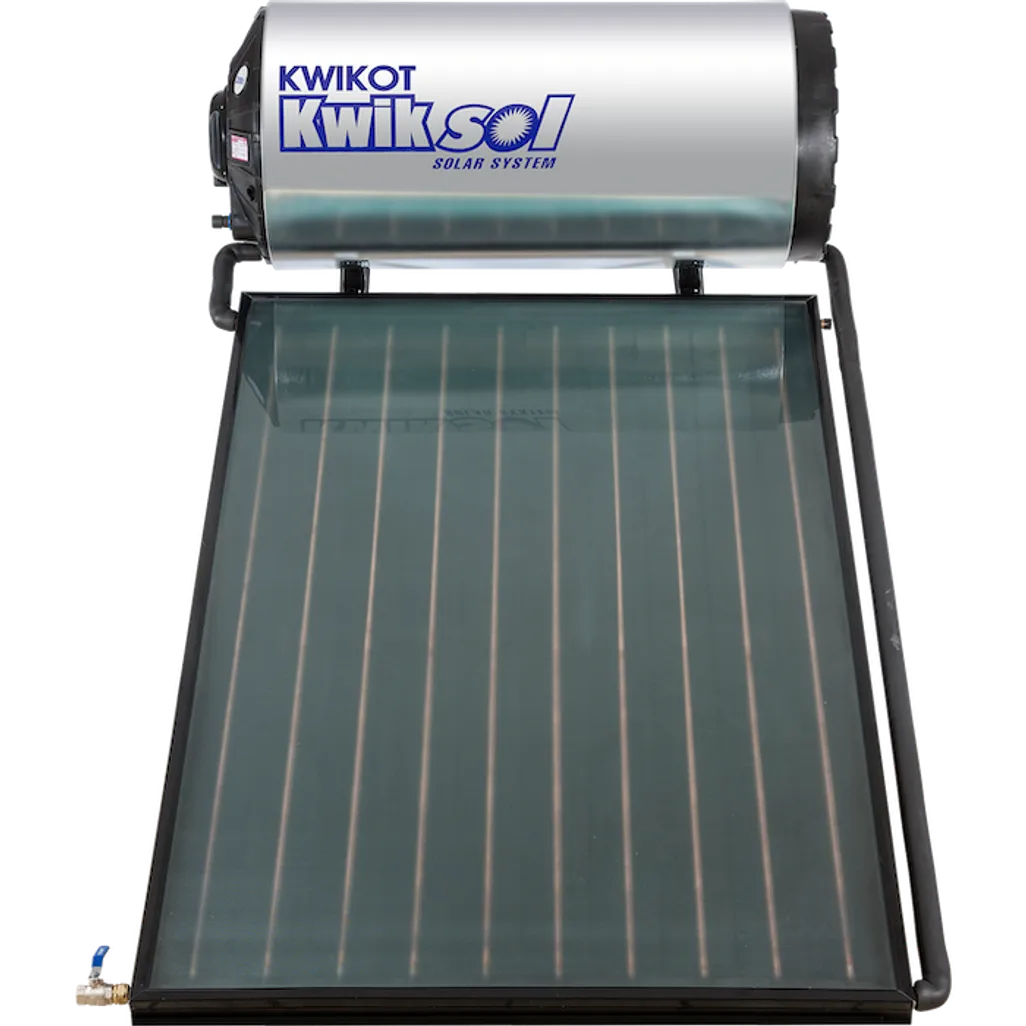 Kwiksol Indirect System 200lt - Frost prone with Flat Plate Panel | Kwikot
