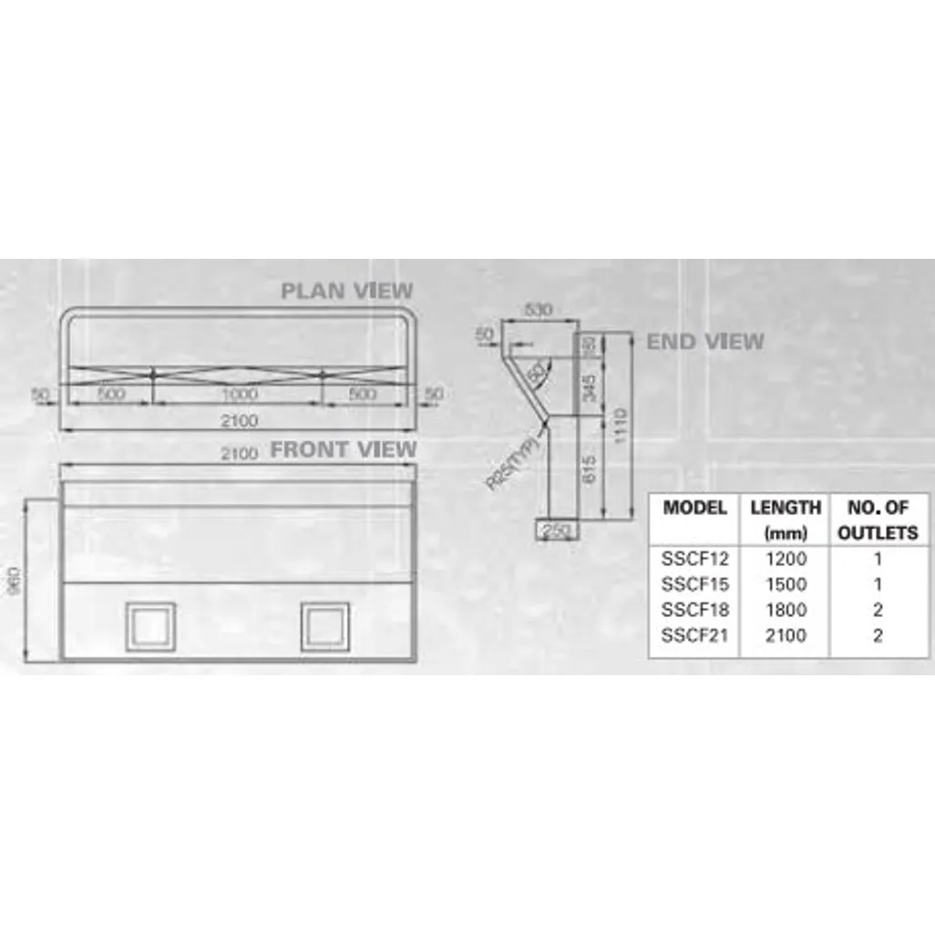 Scrub Units – Floor Mounted – Model SSCF | Kwikot