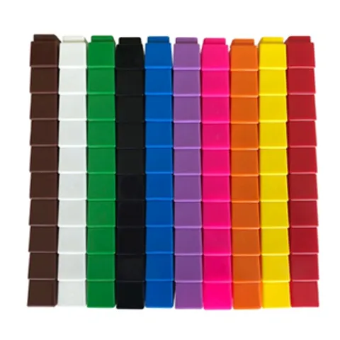 Unifix Cubes - 100 pieces - 10 colours | SchoolsLoyaltyLink