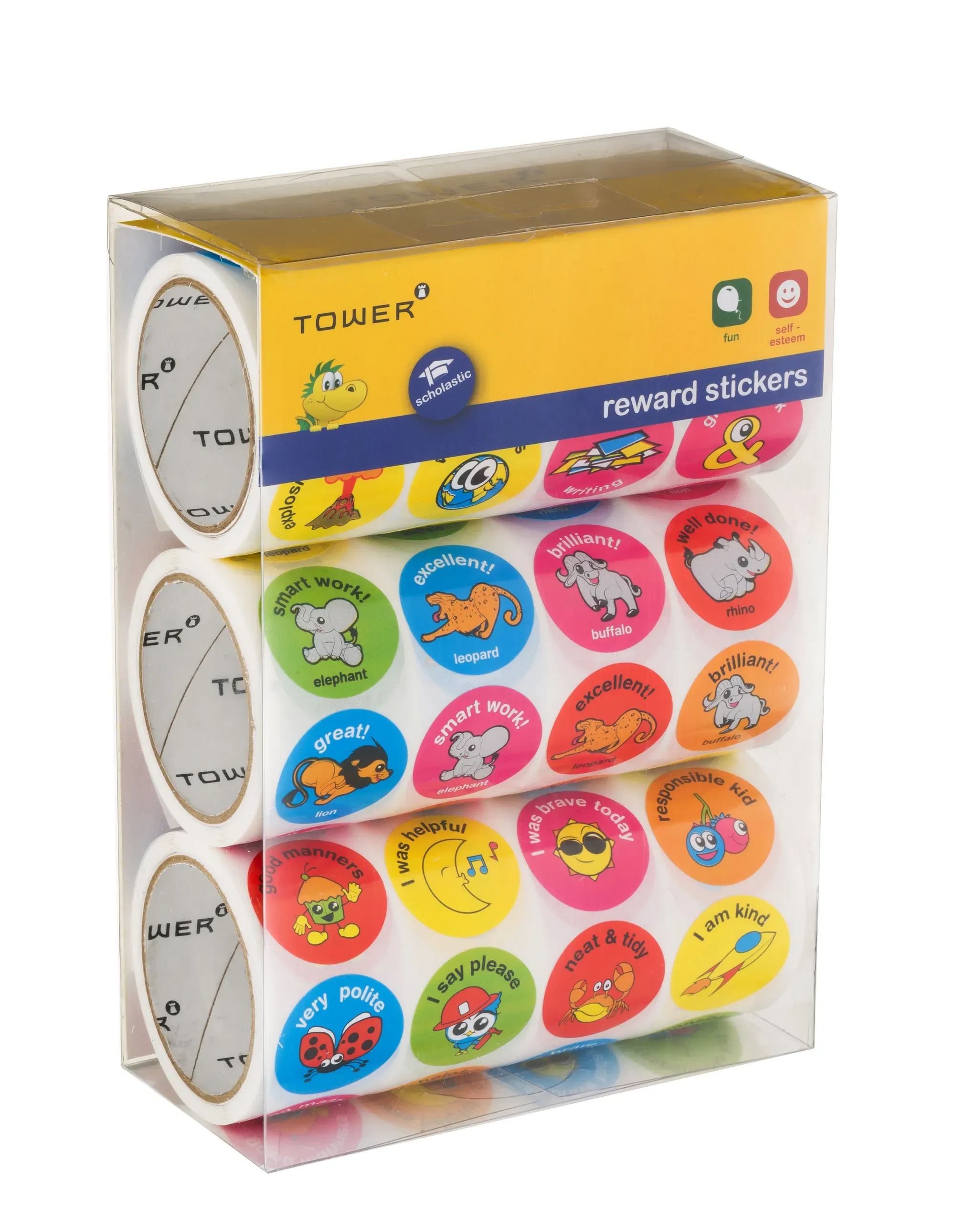 Tower Labels Stickers Reward English 3 Kinds | SchoolsLoyaltyLink